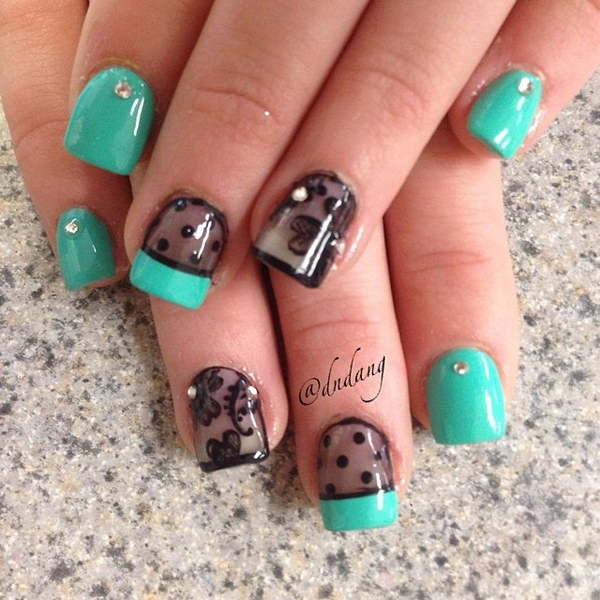 100+ Awesome Green Nail Art Designs | Styletic
